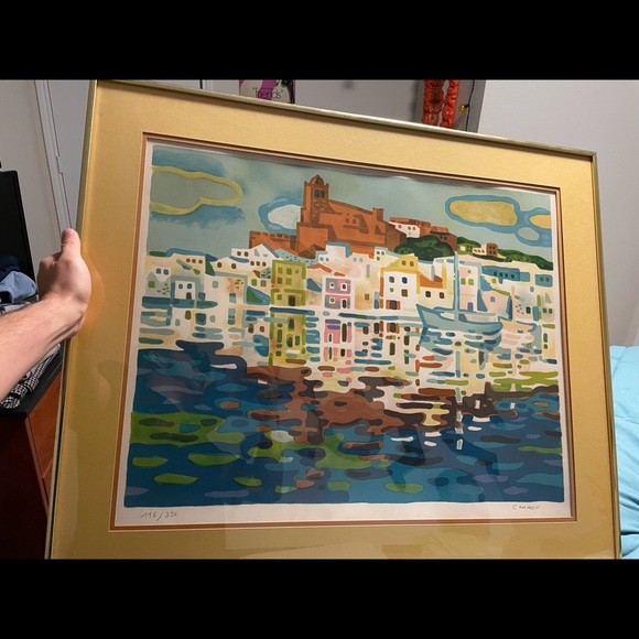 Art | Original Lithographic Print Signed And Dated By Artist Guy Charon ...